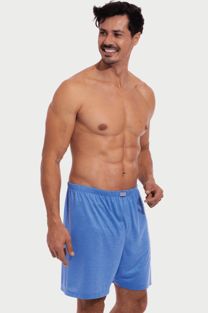 Bermuda De Pijama Lua Chic Azul Jeans