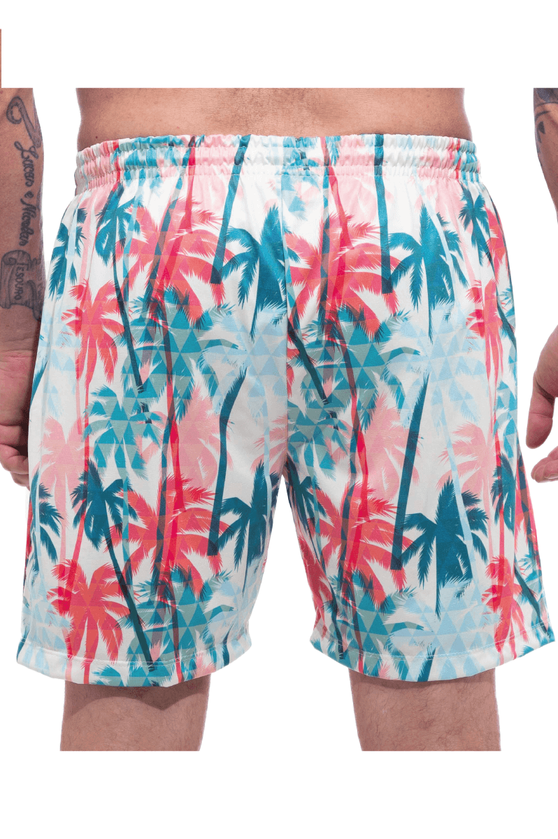 Bermuda Extreme Moda Praia Surf Sem Bolso Palmeira Summer