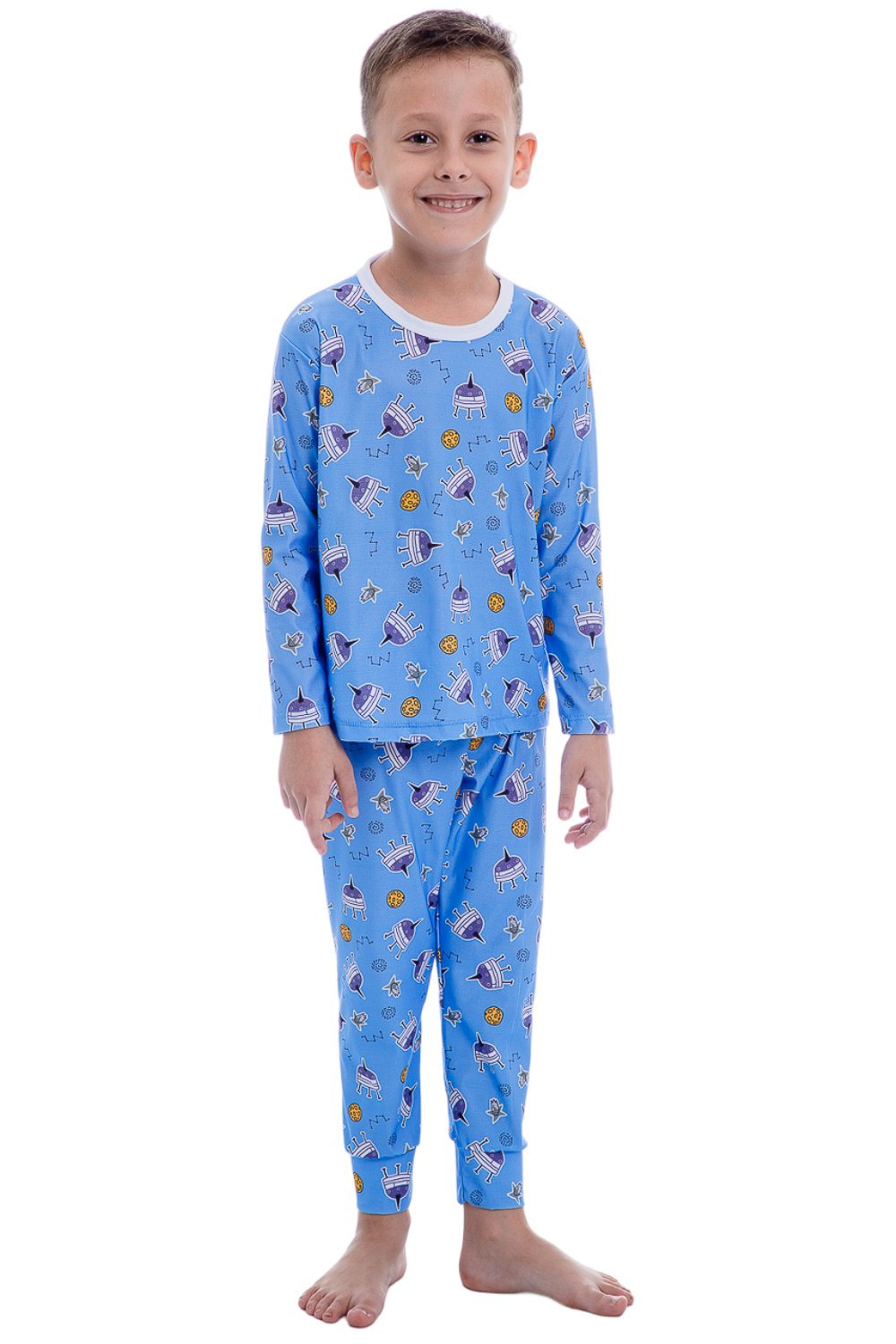 Pijama Masculino Infantil Lua Chic Espacial